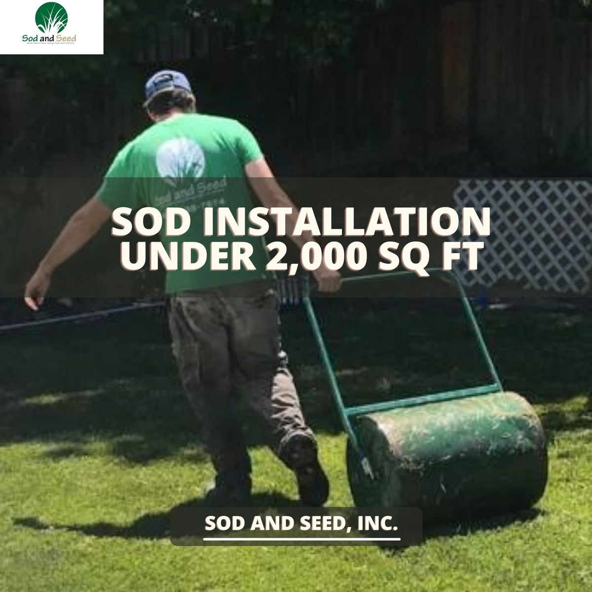 Installation of Sod Up to 2000 sq ft – Sod and Seed, Inc.